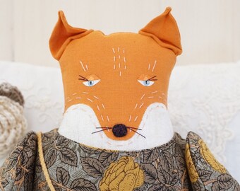 Fox cloth doll | Etsy