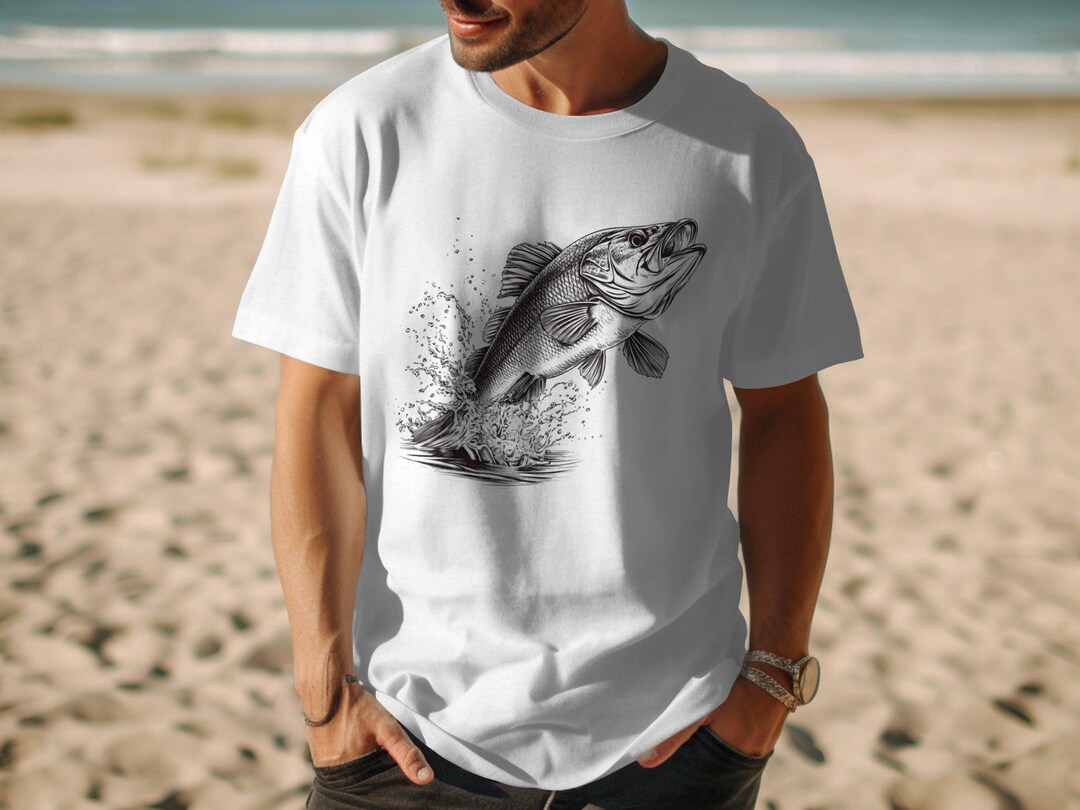 Fishing Enthusiast Bass Fish Men's T-shirt, Angler's Gift, Catch of the ...
