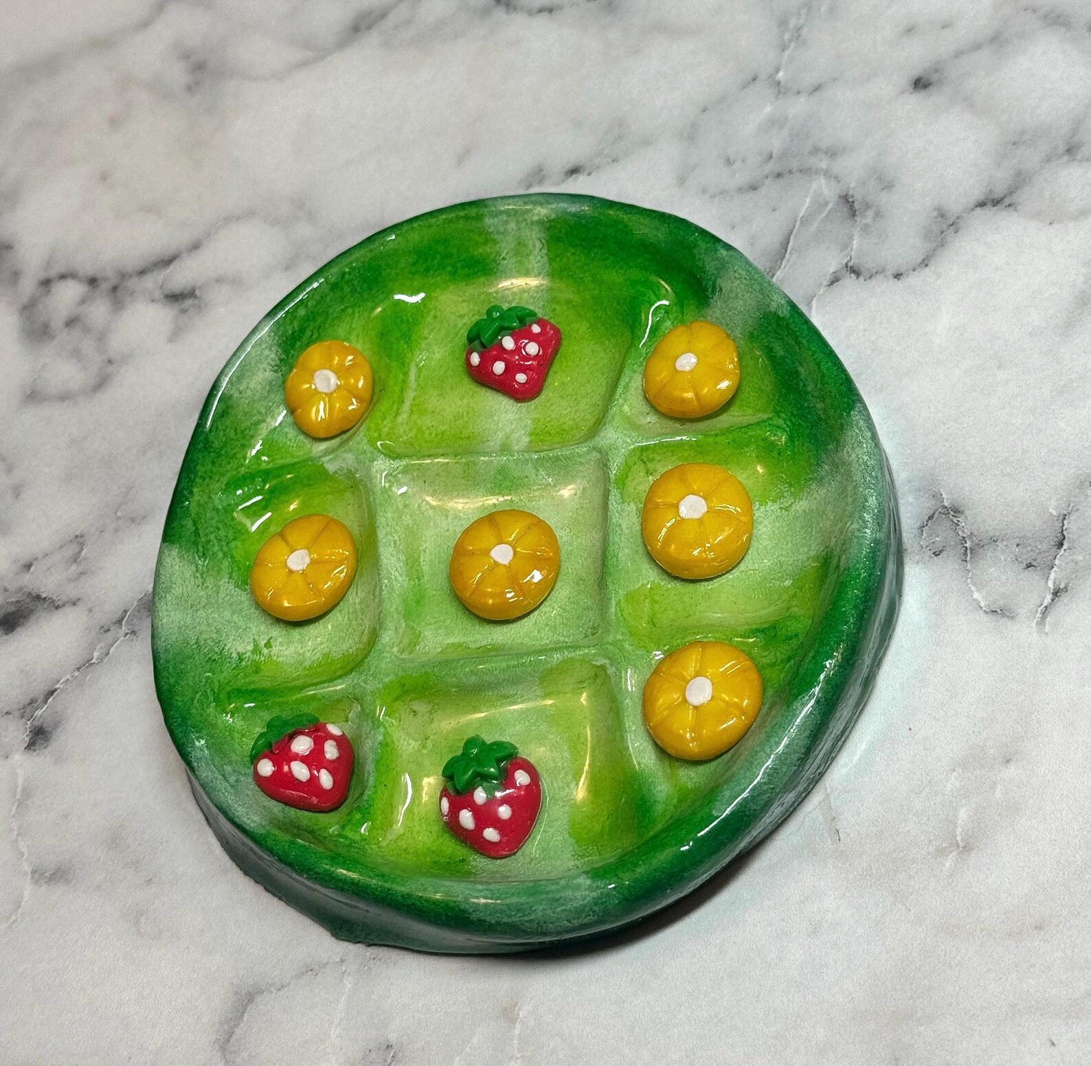 Handmade Clay Lime Tic Tac Toe Board - Etsy