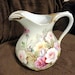 Vintage Victorian Rose Yellow Pink Antique Pitcher - Etsy