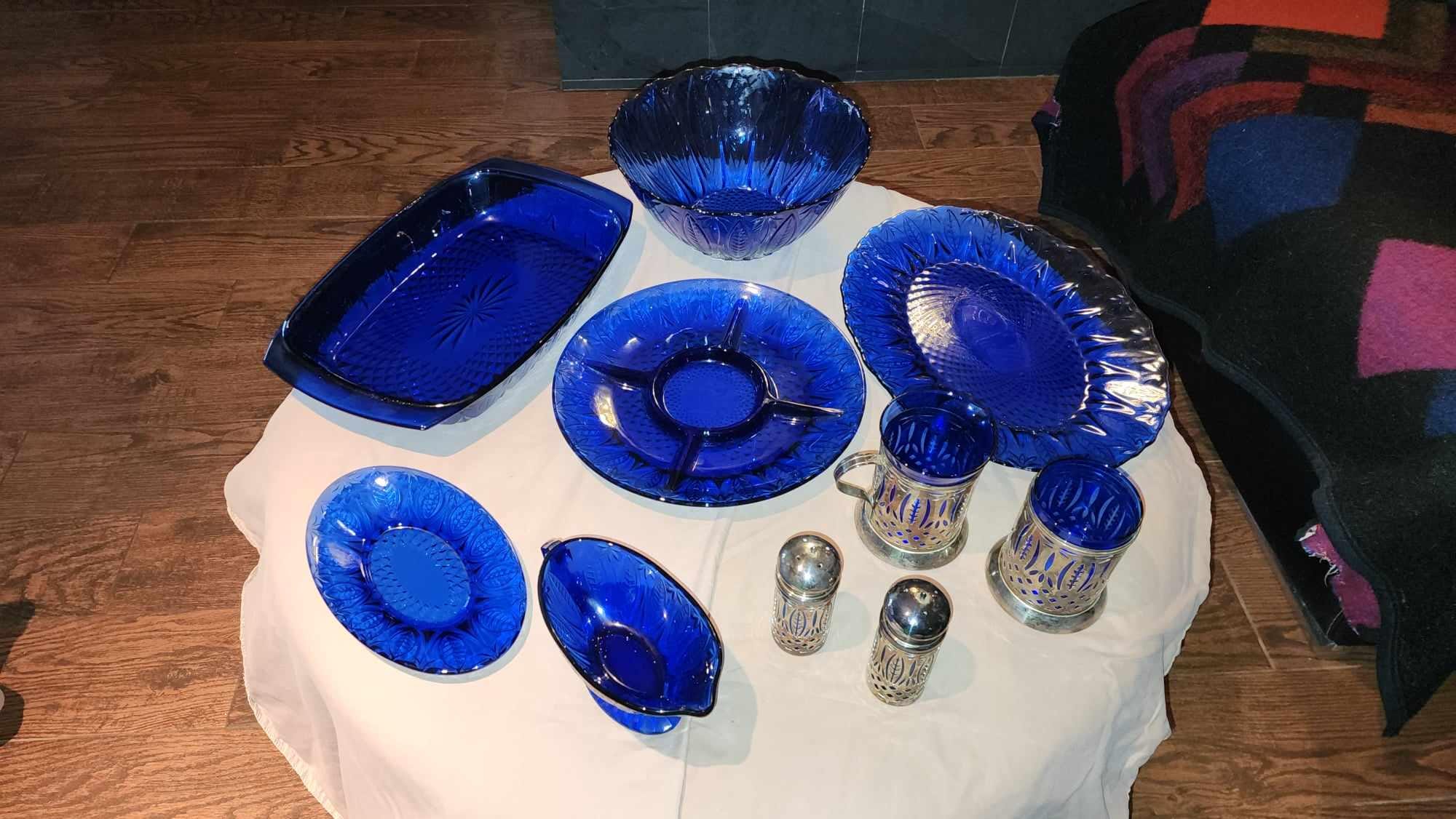 Vintage Avon Cobalt Blue Glassware Set 83 Pieces NOT Sold Separately - Etsy