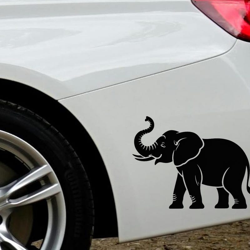 Elephant Car Decal - Etsy Canada