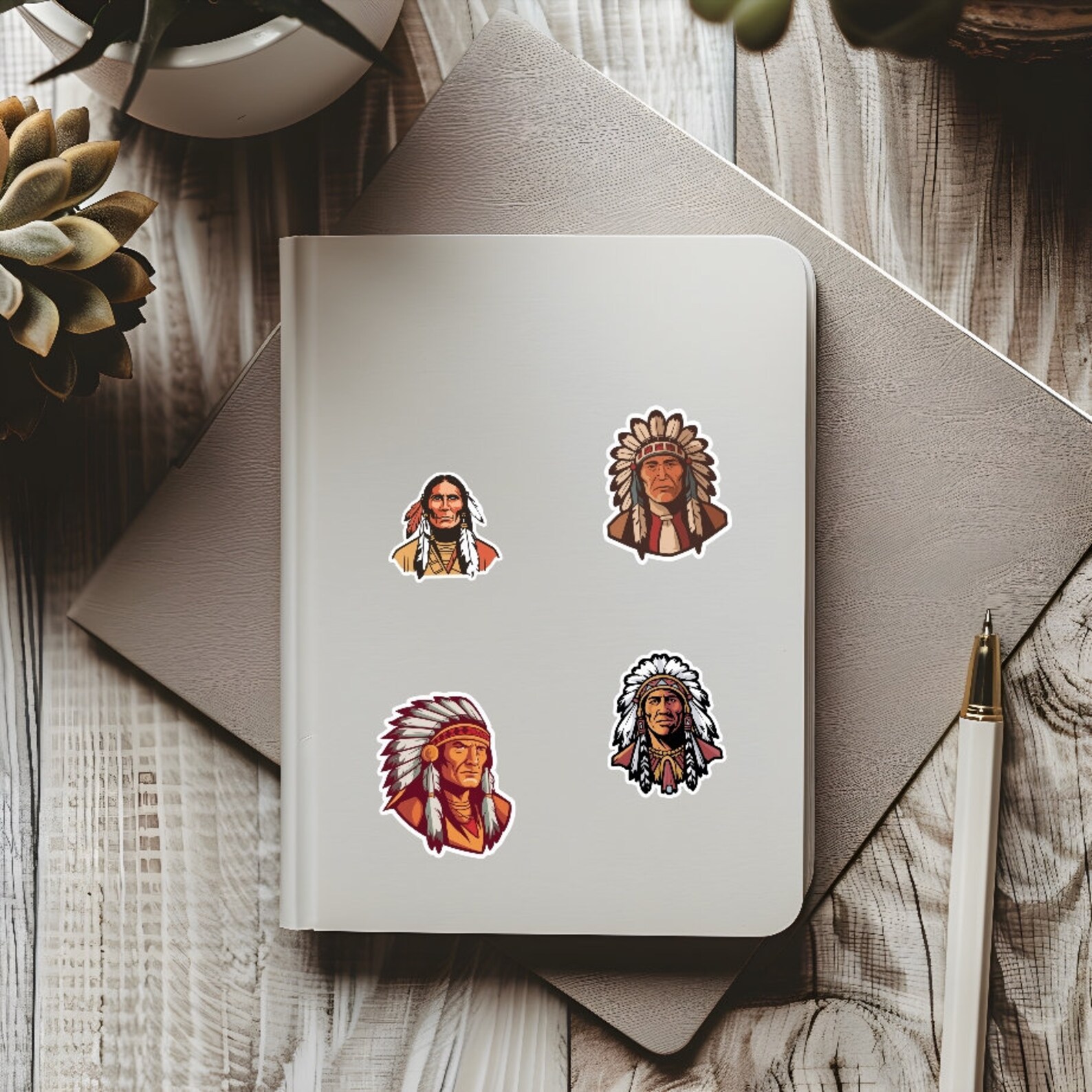 Native American Chief PNG Stickers Design, 29 Tribal Clipart, Instant ...
