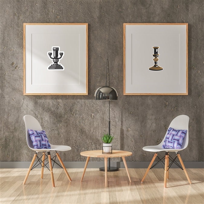 Candlestick PNG Stickers Design Bundle Elegant Glow, Stylish ...