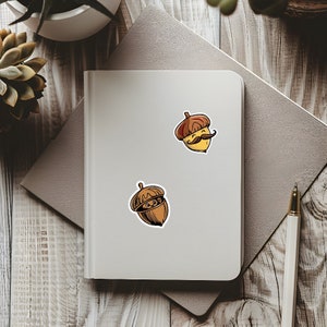 Acorn PNG Stickers Design Bundle, 29 Designs, Printable Fall Stickers ...