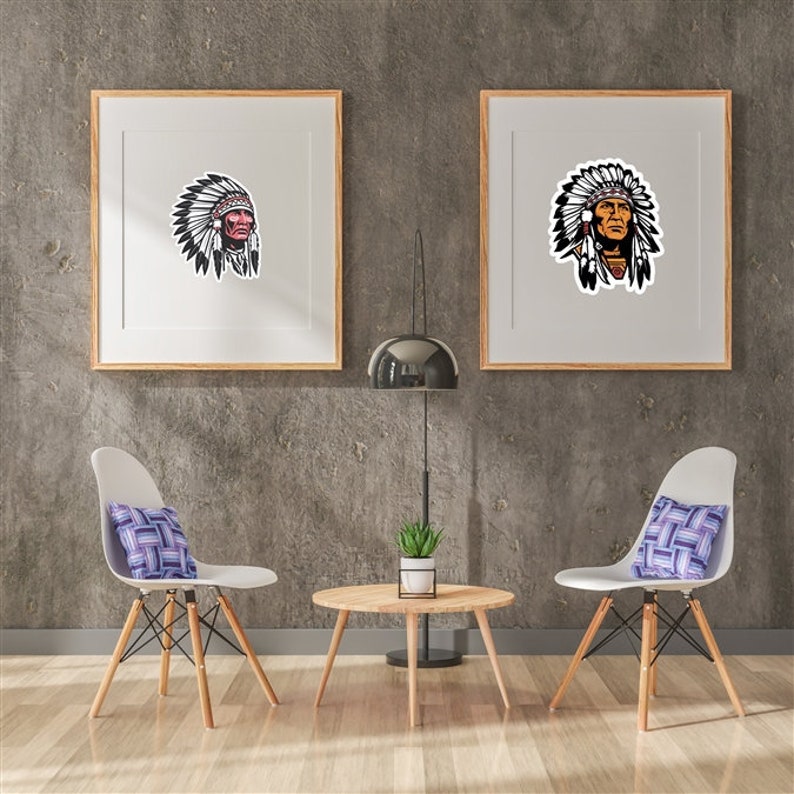 Native American Chief PNG Stickers Design, 29 Tribal Clipart, Instant ...