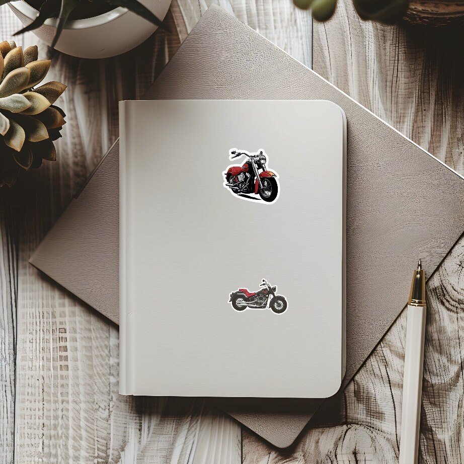 Motorcycle PNG Stickers Bundle 20 Designs Biker, Printable, Instant ...