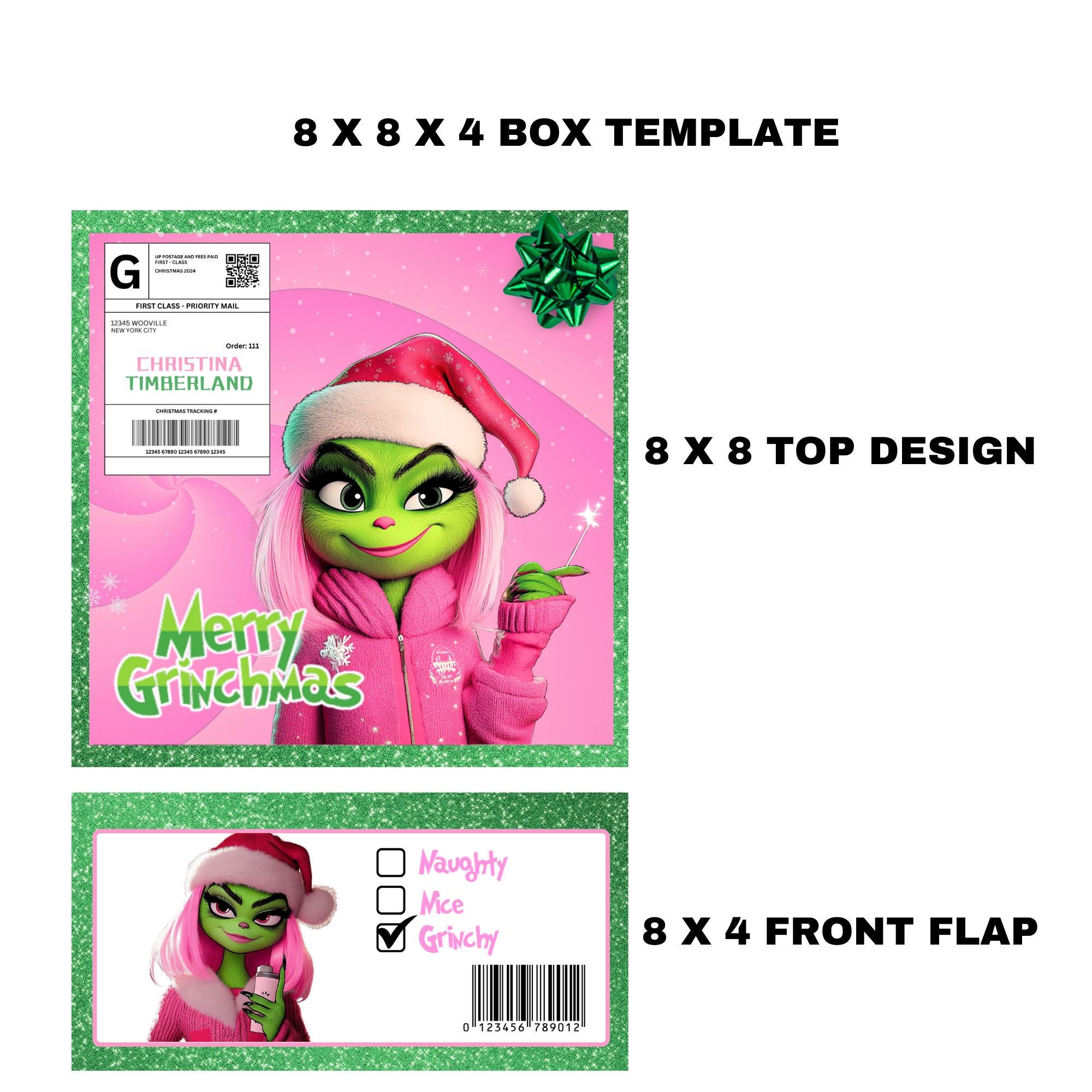 DIY Christmas Eve Box Template, Design Only, Editable on Canva ...