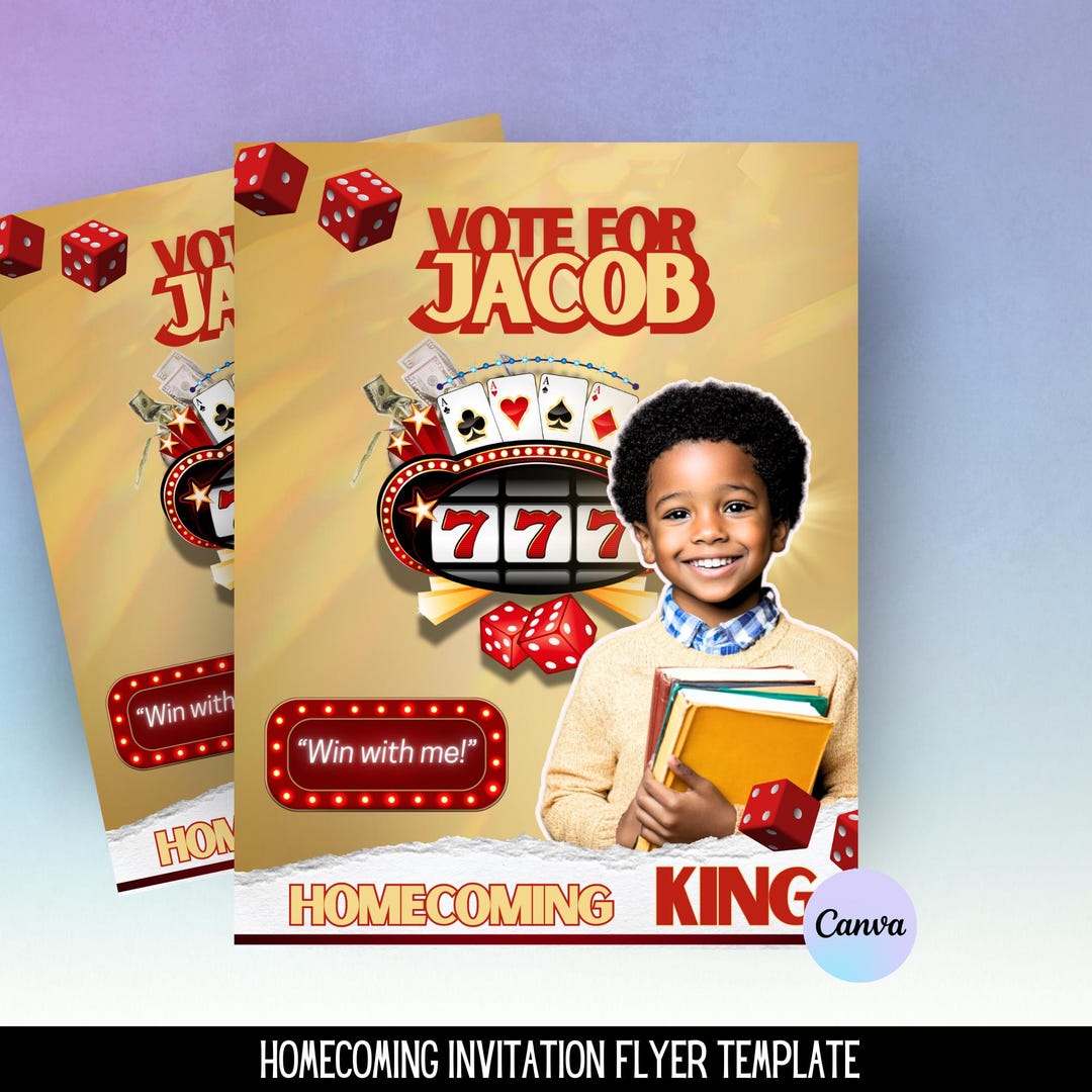 DIY Homecoming King Poster Template, Instant Download, Printable, HOCO ...