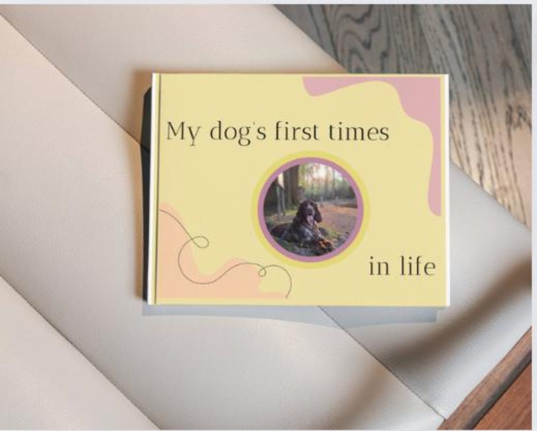 Pet Memory Photo Book Template, Digital Dog Photo Album Template ...