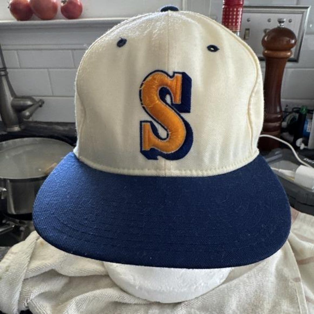 Vintage Seattle Mariners New Era Pro Model Snapback Hat Extremely Rare ...
