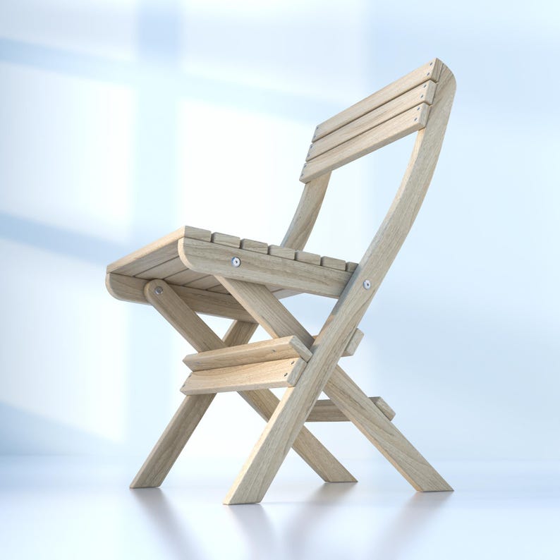 Foldable Elegant Chair Plan. Designed for Your Comfort Both Indoors and ...