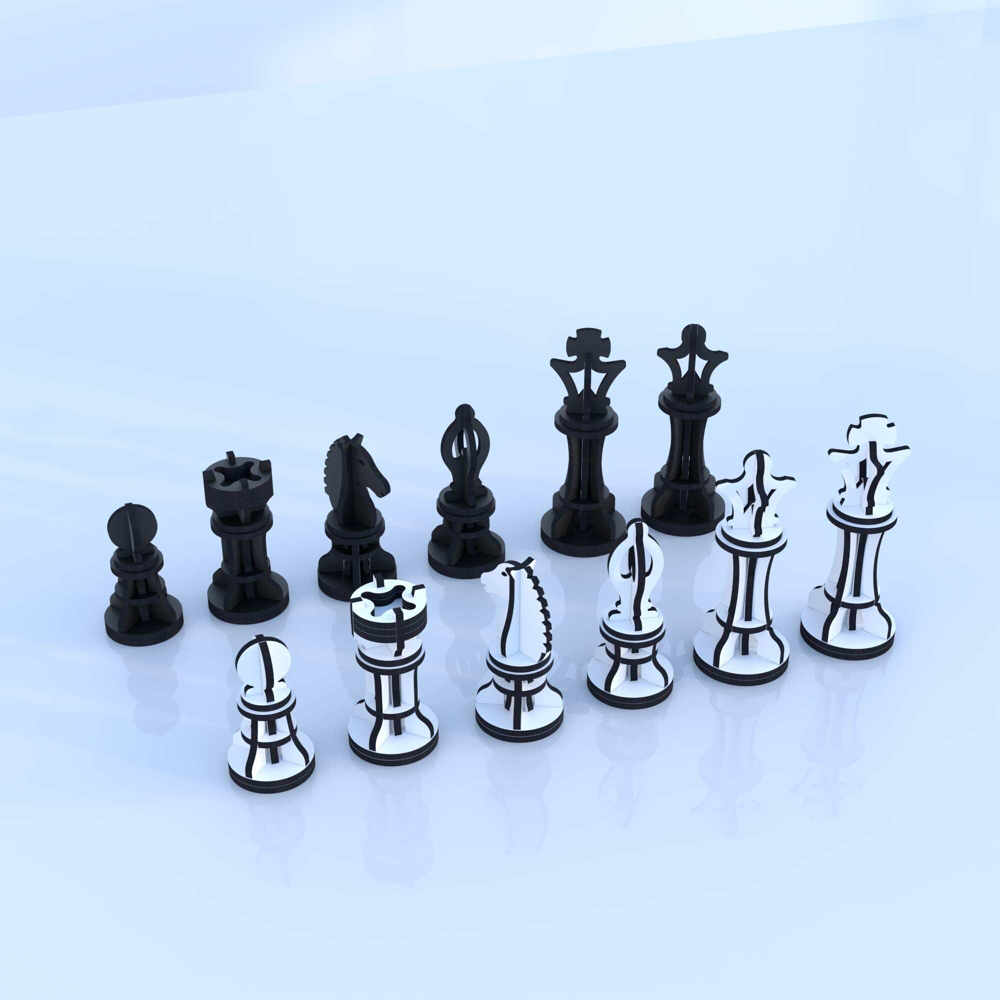 Chess Set Plan. Stylish and Unique With Its Special Box. - Etsy