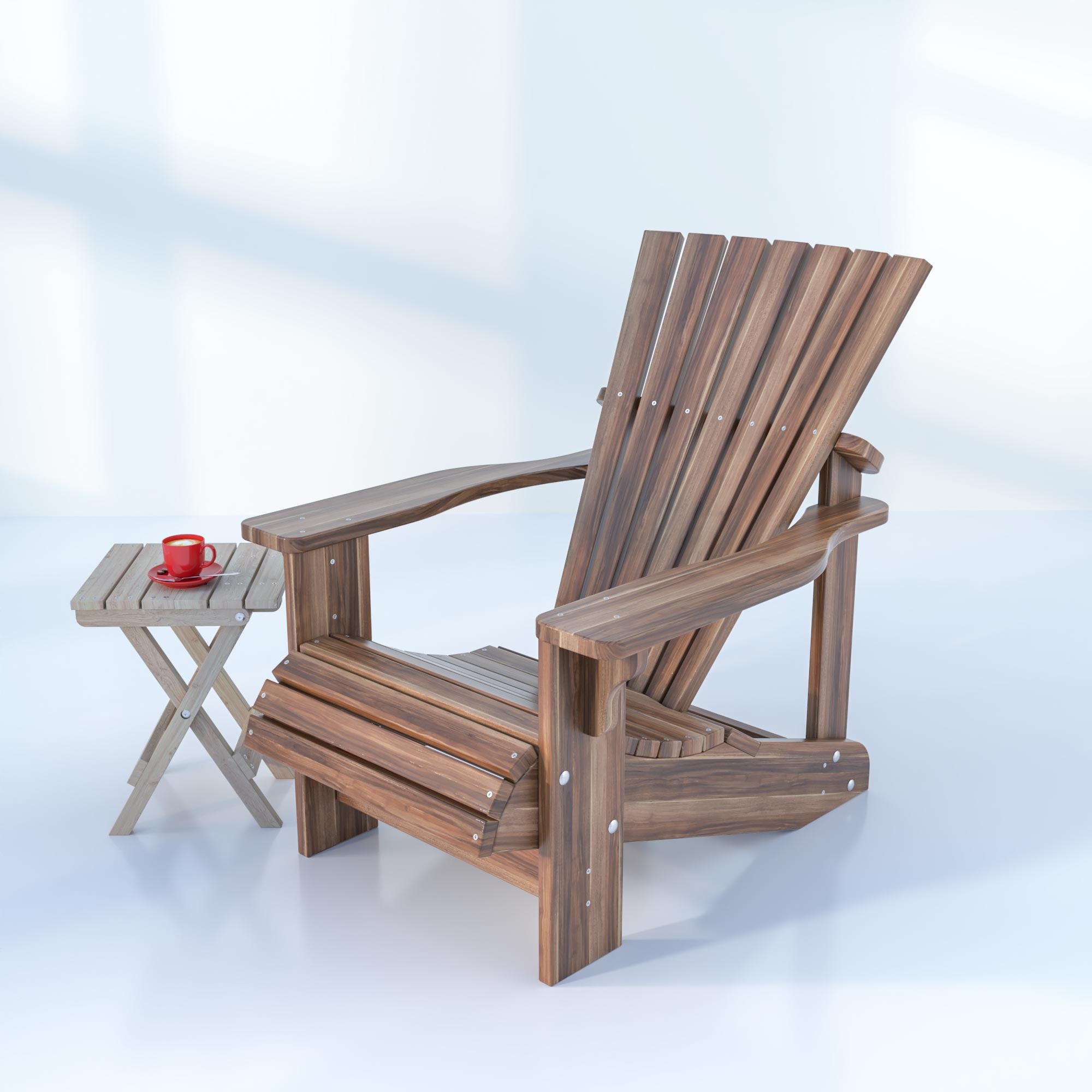 Traditional Adirondack Chair Plan. Durable Design That Will Not Wear ...