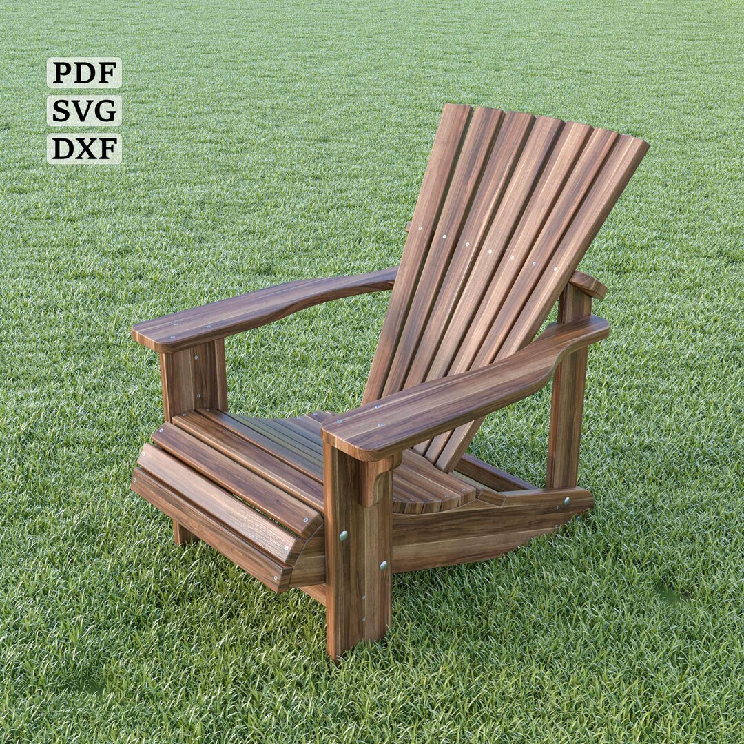 Traditional Adirondack Chair Plan. Durable Design That Will Not Wear ...