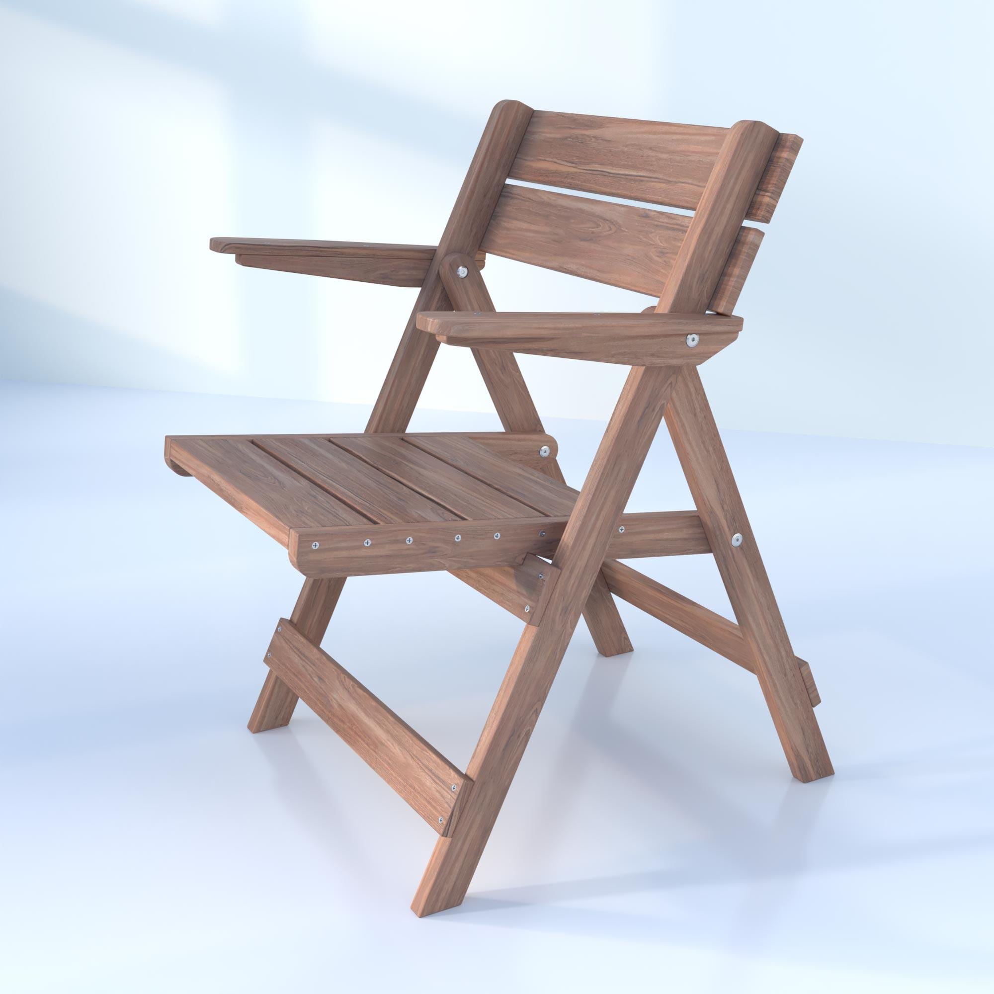 Folding Portable Compact Chair Plan. Simplicity, Elegance, Aesthetics ...
