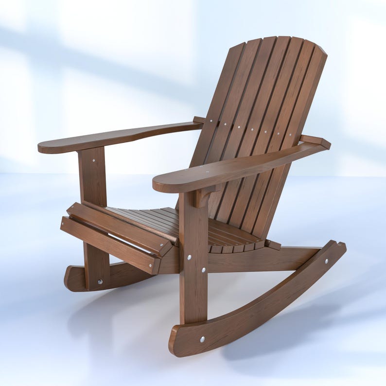 Rocking Adirondack Chair Plan, DIY Woodworking (pdf, Svg, Dxf) - Etsy