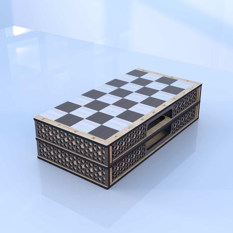 Chess Set Plan. Stylish and Unique With Its Special Box. - Etsy