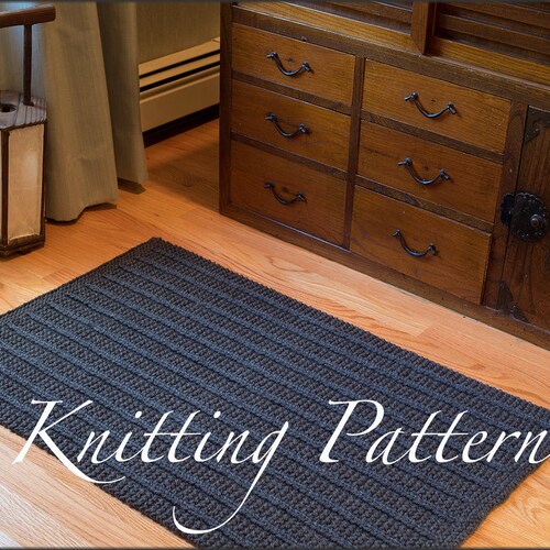 Rainbow Rug Knitting Pattern Instant Download - Etsy