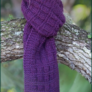 Elizabeth Scarf - Knitting Pattern - Ladies Scarf - Reversible Design ...