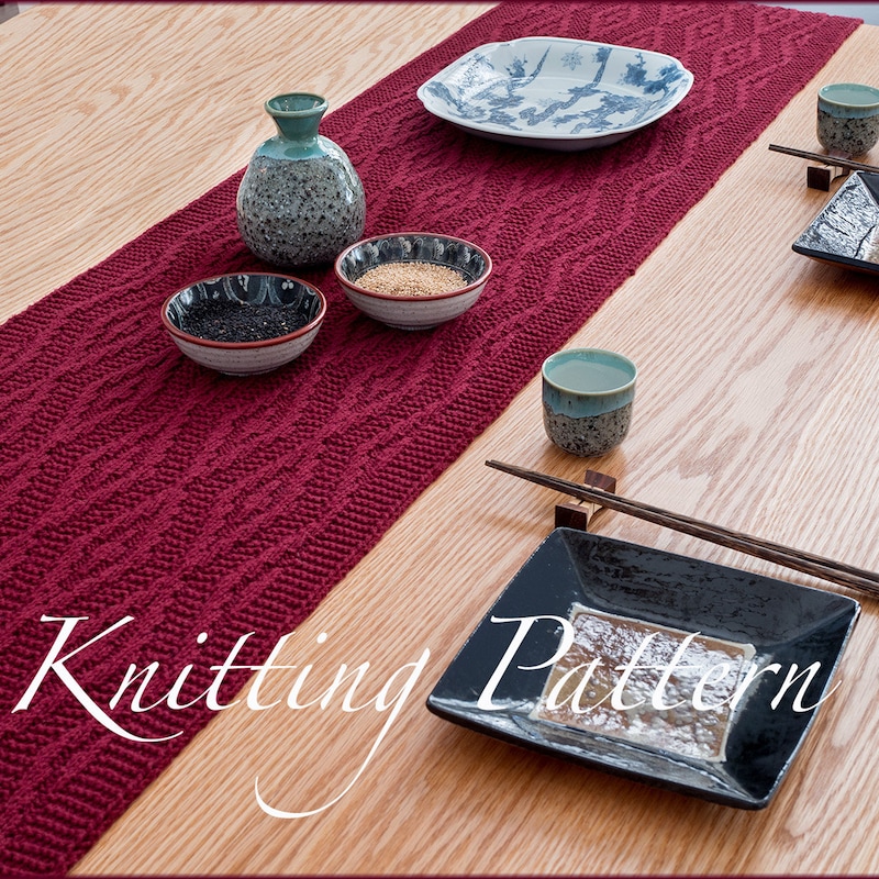 Knit Table Runner - Etsy