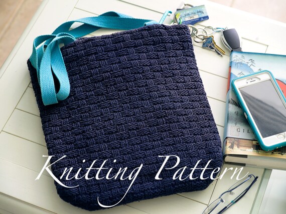Southampton Book Bag Knitting Pattern Shoulder Bag With | Etsy