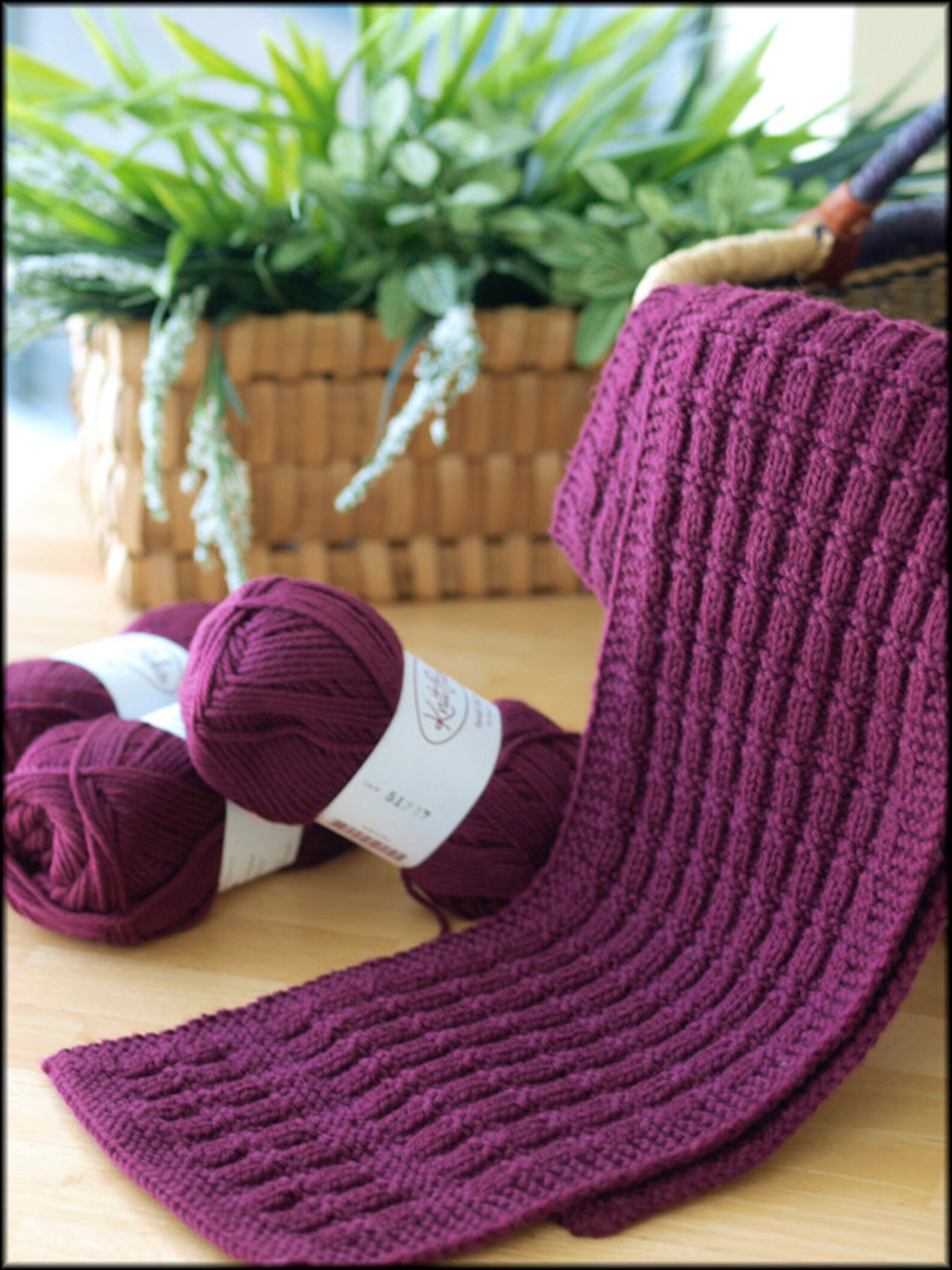 Elizabeth Scarf - Knitting Pattern - Ladies Scarf - Reversible Design ...