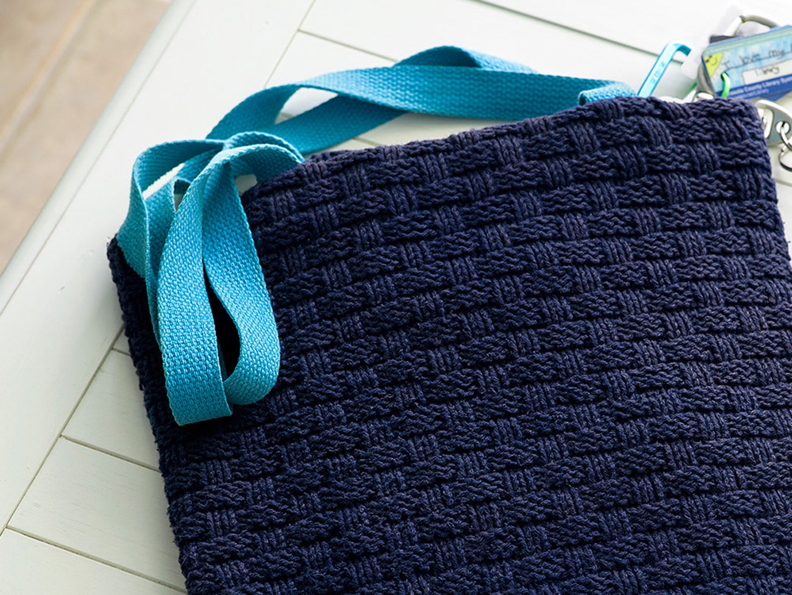 Southampton Book Bag - Knitting Pattern - Shoulder Bag With Canvas ...