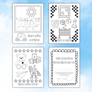 Coping Skills Coloring Pages: Stress Management for Kids (PDF) - Etsy