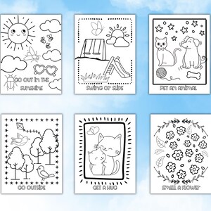 Coping Skills Coloring Pages: Stress Management for Kids (PDF) - Etsy