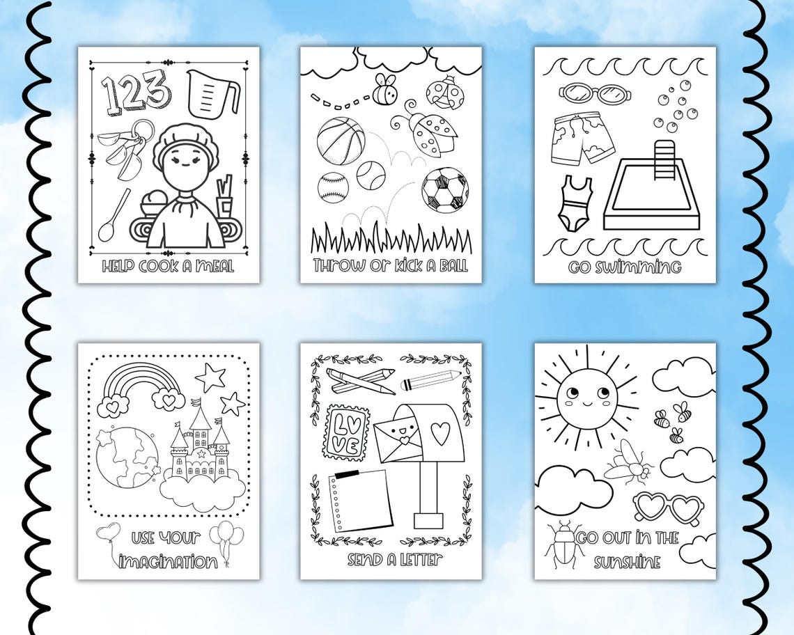 Coping Skills Coloring Pages: Stress Management for Kids (PDF) - Etsy