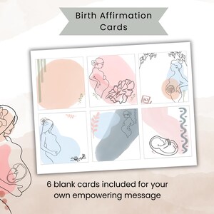 Birth Affirmation Cards, Printable Cards, Hypnobirthing Cards, PDF ...
