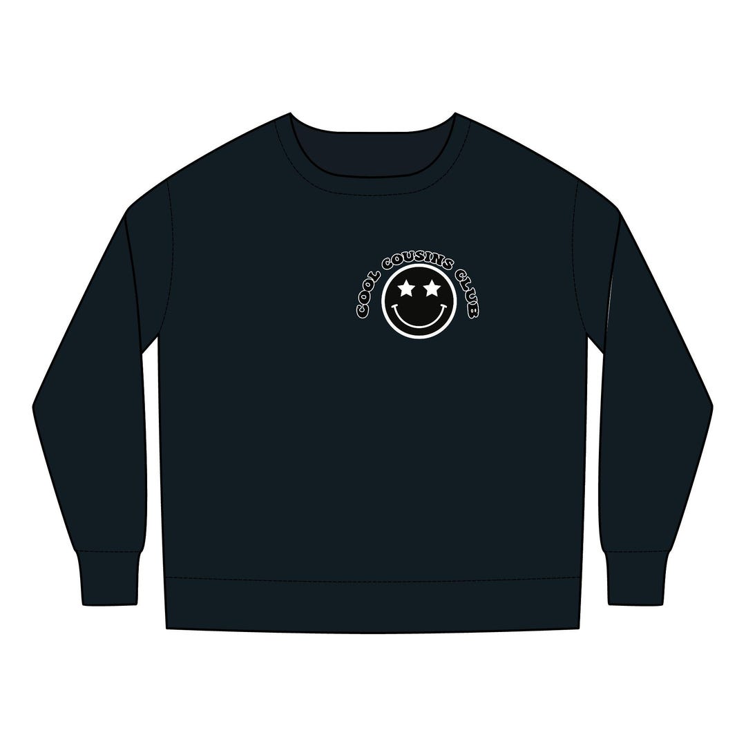 Brooke and Bear Cool Cousins Club Toddler Sweatshirt, Smiley Face ...