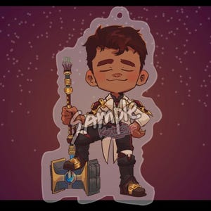 MAR. RESTOCK! Cute Chibi 3” Acrylic Jayce Charm I Double-sided Clear ...