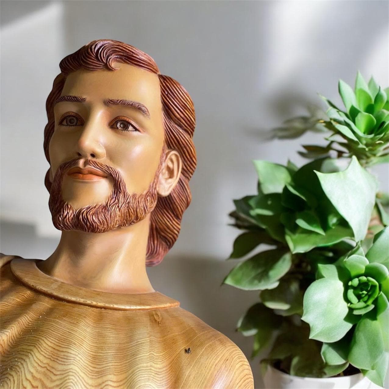 St. Joseph Patron Saint of Workers Wood Carvings Handmade Gift ...