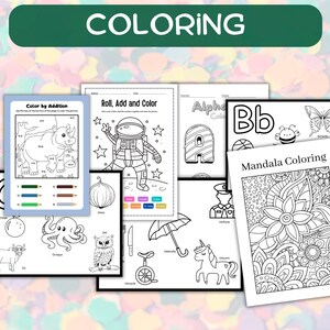 Printable Bundle of 1000+ Pre-school + Kindergarten Activity Worksheets ...