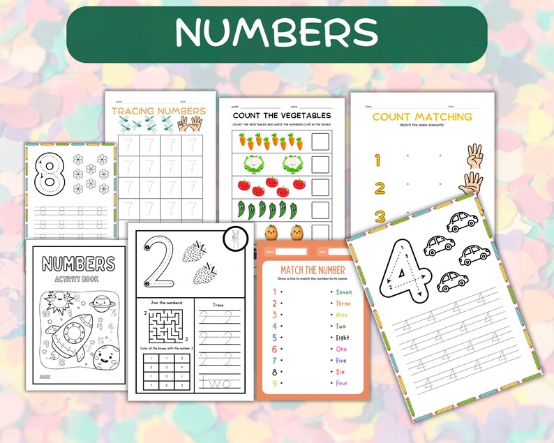 Printable Bundle of 1000+ Pre-school + Kindergarten Activity Worksheets ...
