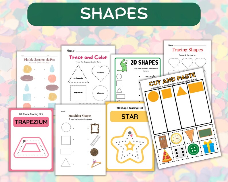 Printable Bundle of 1000+ Pre-school + Kindergarten Activity Worksheets ...