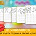 Number Tracing Printables | Numbers and Counting | Pre-school ...