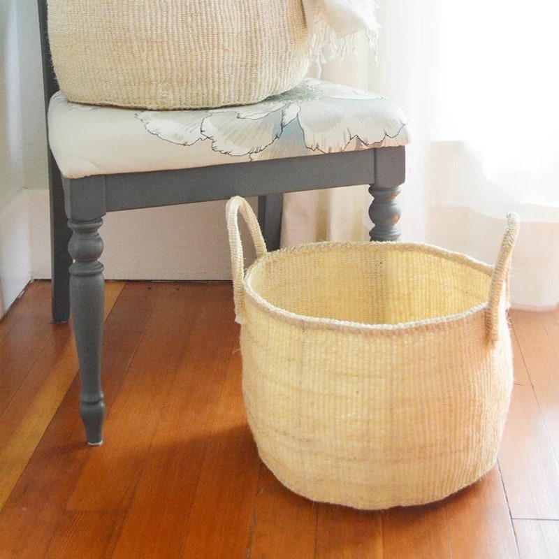 Sisal Basket - Etsy