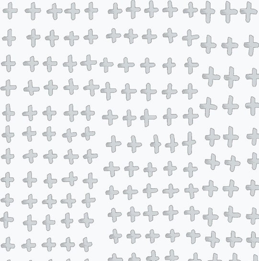 Gray Modern Cotton Fabric - Mod Textures - Pluses - 100% Cotton ...