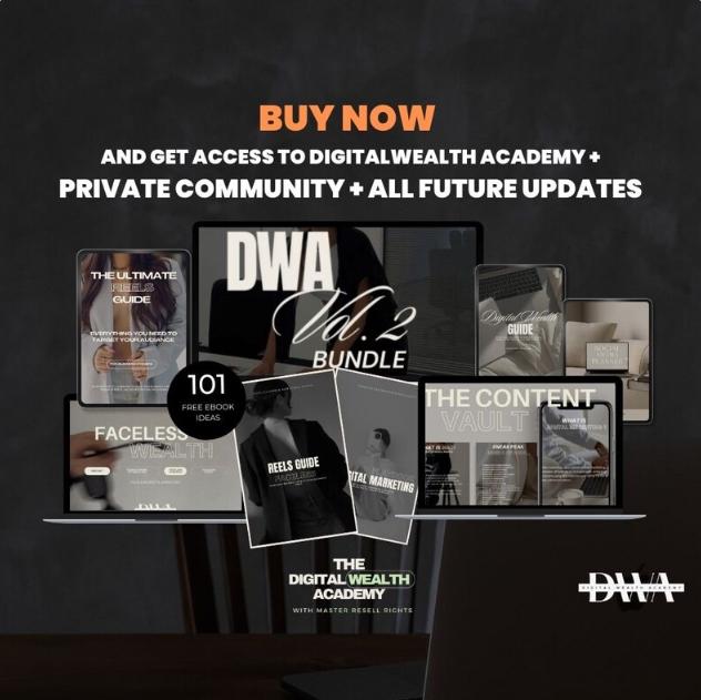 10,000+ Digital Products - DWA Course, Digital Wealth Academy, DWA ...