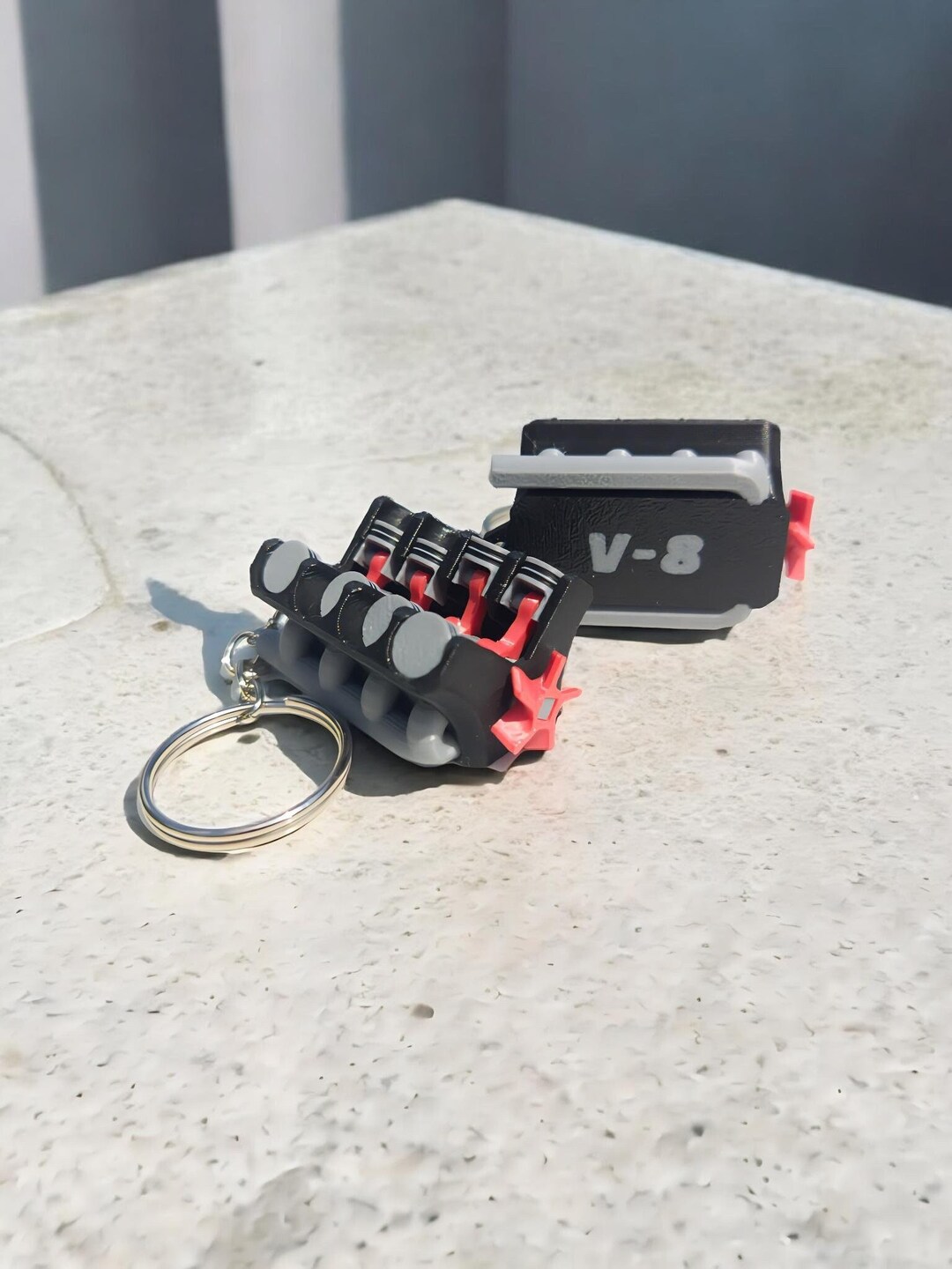 Articulated V8 Engine Keychain - Etsy