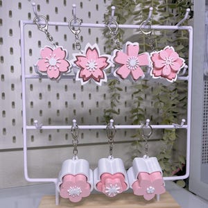 Sakura Fidget Clicker, 3D Printed Cherry Blossom ASMR Toy, Stress ...
