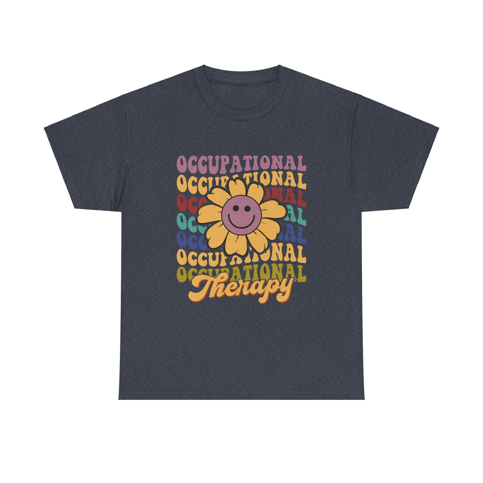 Occupational Therapy Shirt Cute Flower Design OT Therapist Gift Therapy ...