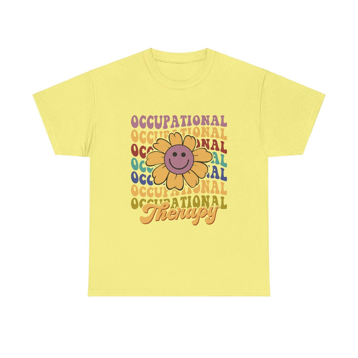 Occupational Therapy Shirt Cute Flower Design OT Therapist Gift Therapy ...