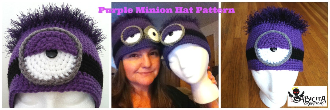 Purple Minion Hat Pattern - Etsy