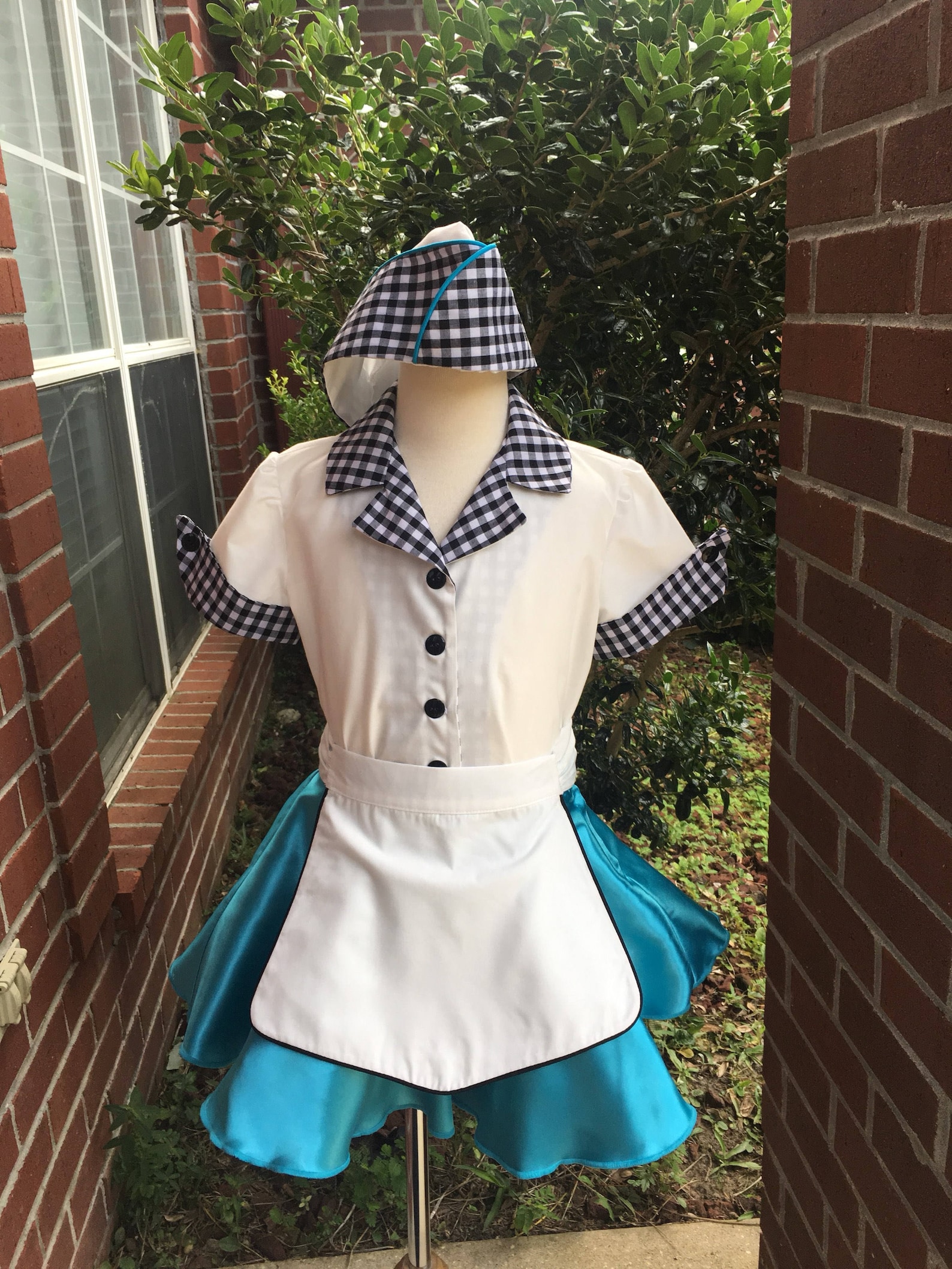 50s Style Car Hop Girls Costume / Made to Order / Sizes 3 Thru - Etsy