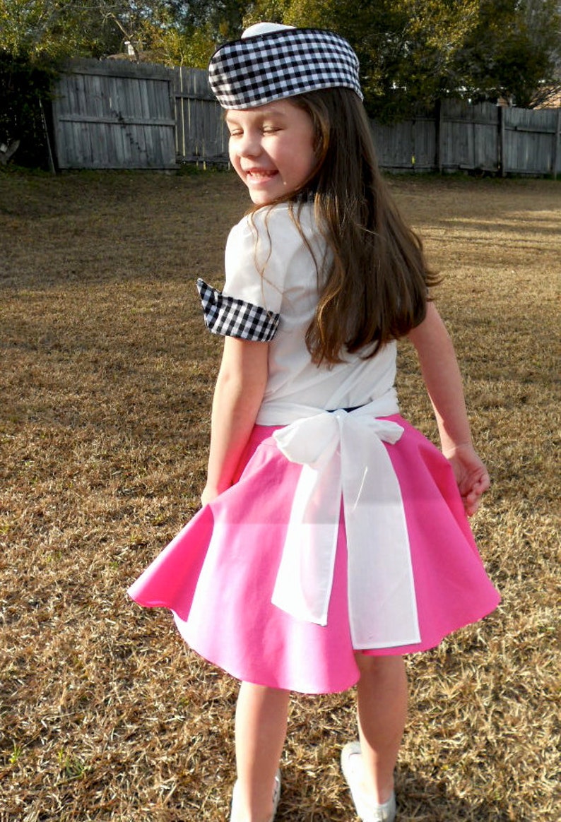 50s Style Car Hop Girls Costume / Made to Order / Sizes 3 Thru - Etsy