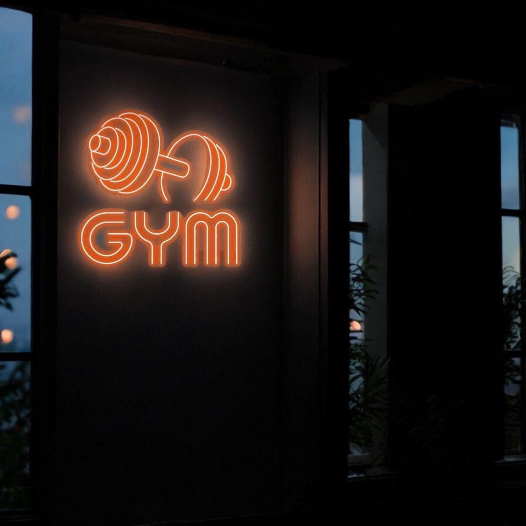 Gym Neon Sign, Dumbbell Neon Sign, Bodybuilding Gift, Motivation Gifts ...